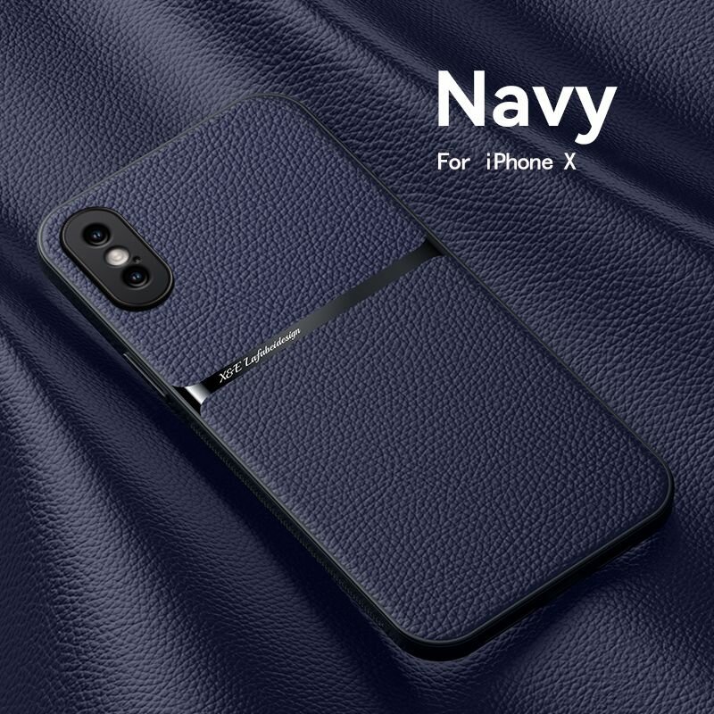 Чехол на Apple iPhone X / iPhone XS (Айфон Х / Айфон ХС) Текстура личи (magsafe)