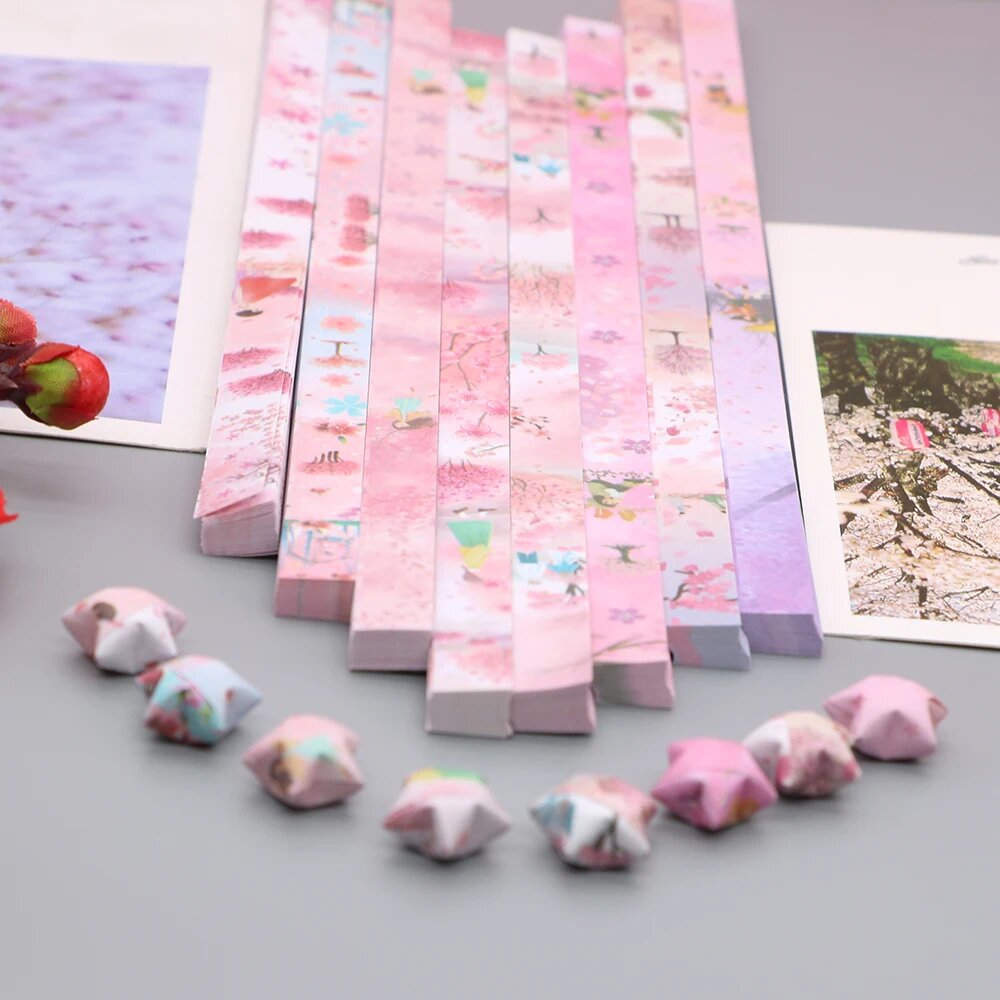 Бумага для оригами Сакура 540 листов Розовый, cherry 540Sheets