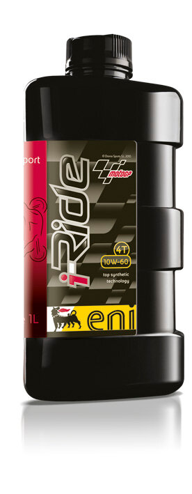 Agip eni i-Ride motoGP 10W-60 1L Синт. масло для 4-х такт. двиг. AG-MOTO-10W-60-1L