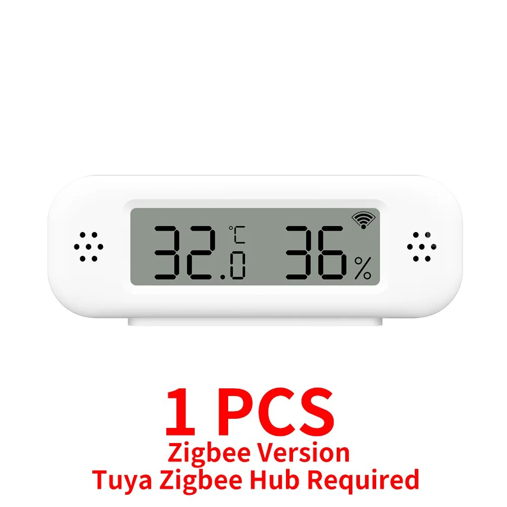 Zigbee термометр-гигрометр Tuya, белый