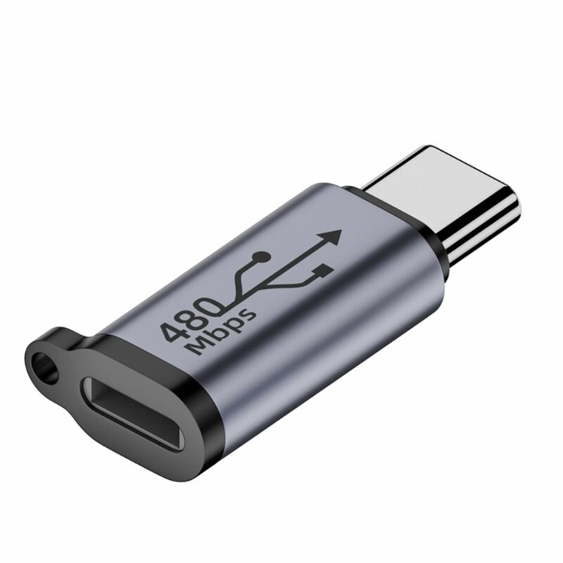 (1 шт.) Переходник для Apple: Apple (Lightning) женский на Type C мужской