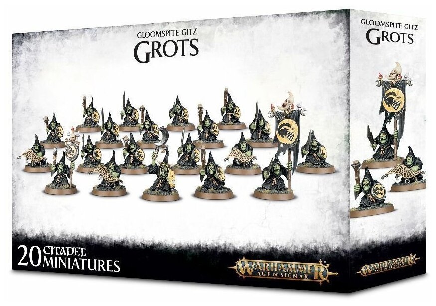 Модель для сборки Warhammer Age of Sigmar Gloomspite Gitz: Grots