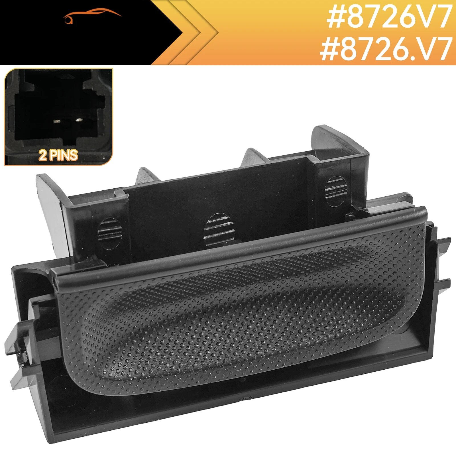 6554V5 8726V7 Задняя дверь багажника, переключатель открывания багажника, кнопка микропереключателя для Citroen C4 Picasso Grand Picasso 06-8726. V7