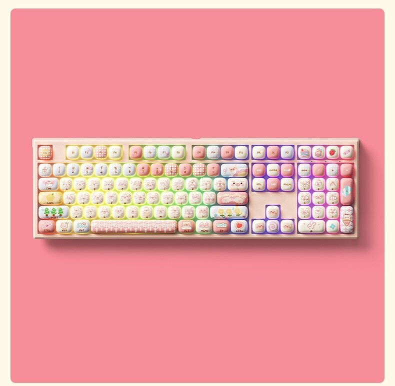 Клавиатура AKKO x Monsgeek "Pig Party" MG108B, проводная, RGB, USB Type-C