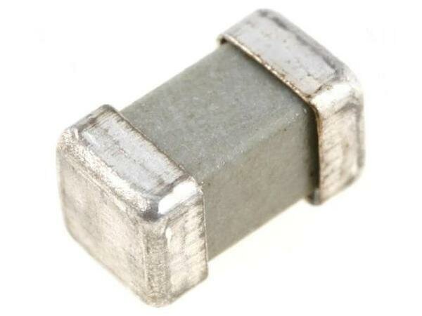 Предохранитель SIBA BSMD250-T0,063A, плавкая вставка, медленный, 63 мА, 250 В, SMD, серебристый, 1 шт