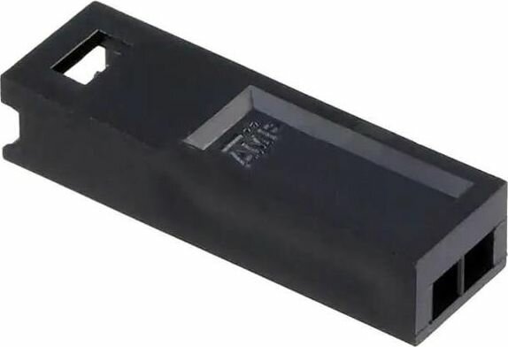 Вилка TE Connectivity TYCO/AMP-280628-2WAY Вилка провод-плата "папа" AMPMODU MOD II 2,54мм PIN 2 прямой 1шт