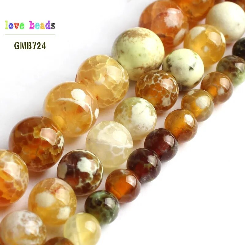 Бусины из агата и оникса GMB724 8mm 46pcs beads