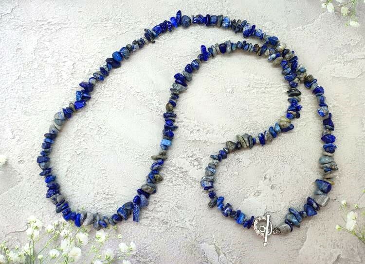 Бусы, лазурит