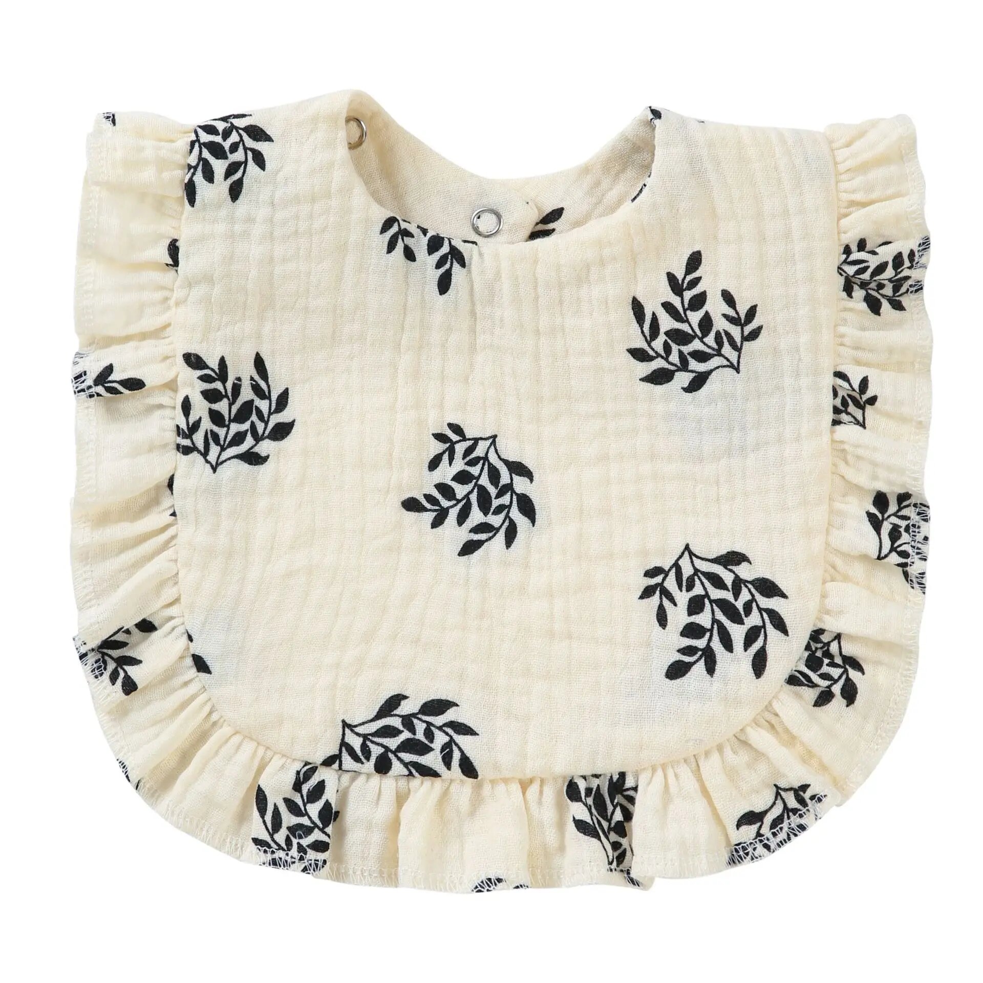 Детские слюнявчики U-образные с вышивкой из хлопка M