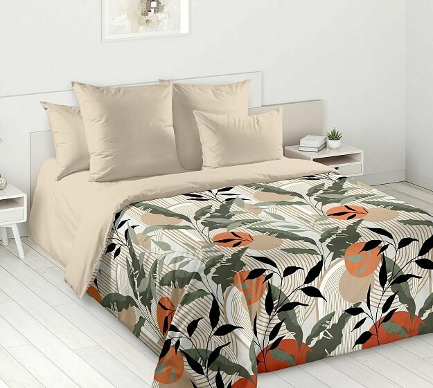 Постельное белье 2-сп с европрост. с Одеялом (комплект) Перкаль 70х70 "Дилара"