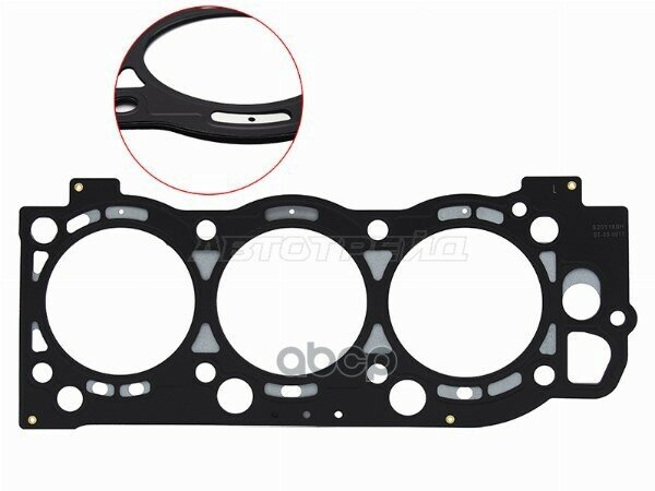 Прокладка головки блока цилиндров Toyota Hilux Pick Up 97-04 / Land Cruiser Prado 96-07 5VZFE (Метал Sat арт. ST-33-0011