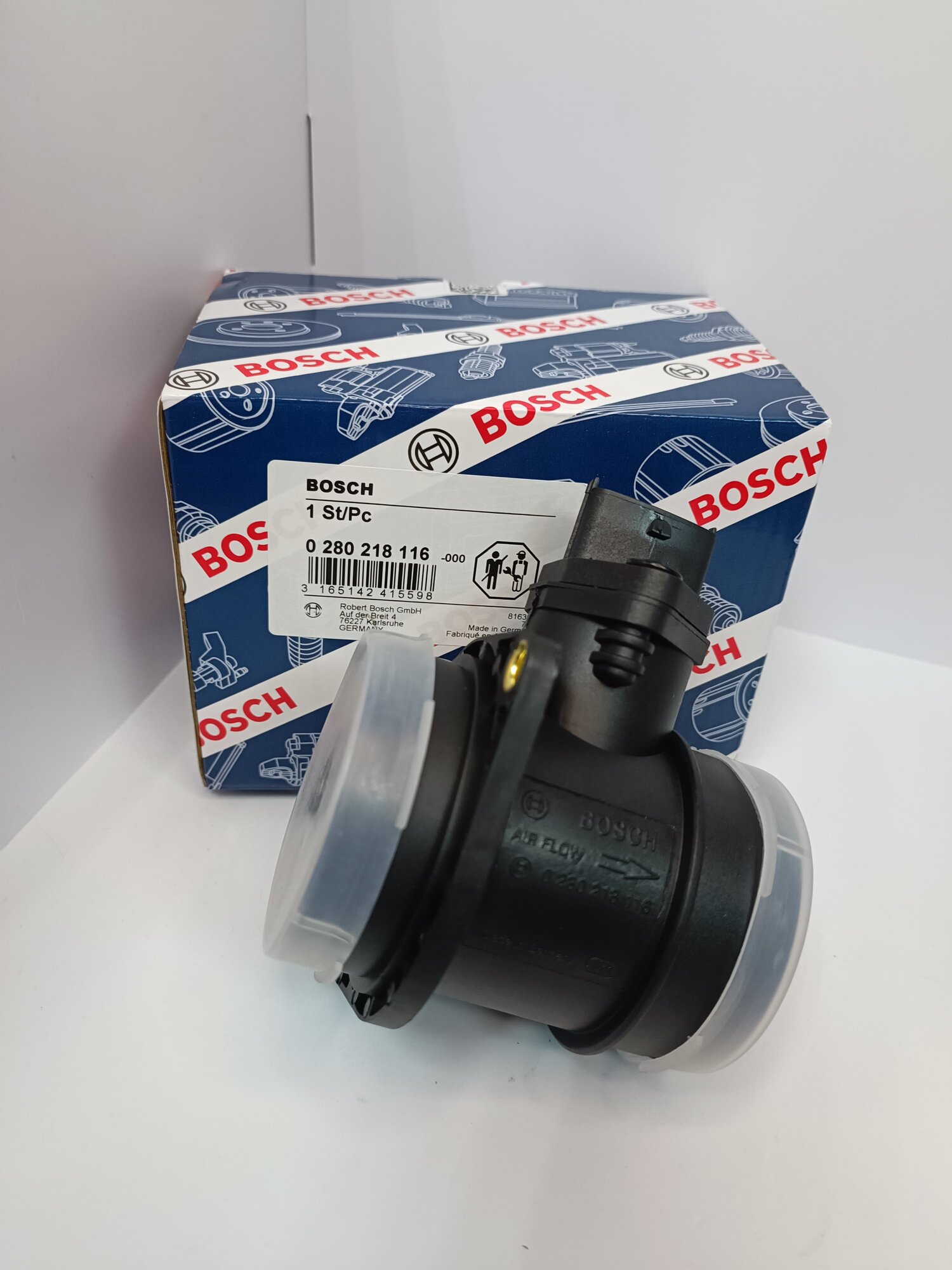 Датчик массового расхода воздуха BOSCH 280218116 ДМРВ ВАЗ-2108, 2110, 2111, 2112