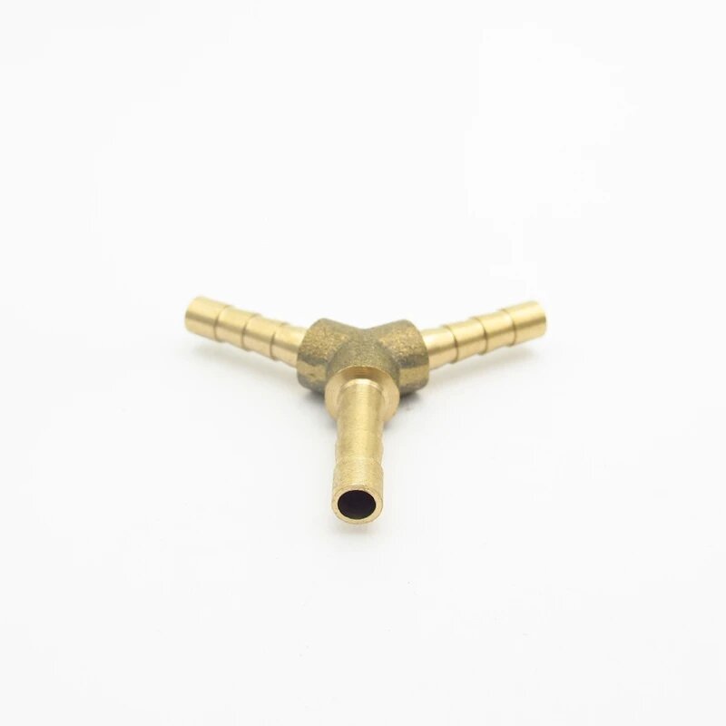 5 мм штуцер для шланга, Y-образный 3-ходовой латунный фитинг с колючей трубкой, соединитель-адаптер для топлива, газа, воды
