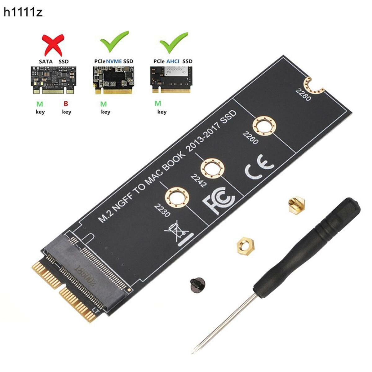 M.2 NVME SSD Convert адаптер карта для MacBook Air Pro Retina 2013-2017 NVME/AHCI SSD модернизированный комплект для A14