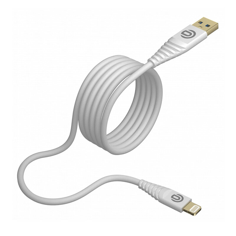 Кабель для зарядки Lightning 1m Dream DC01 белый 2.4A / кабель для смартфона Apple