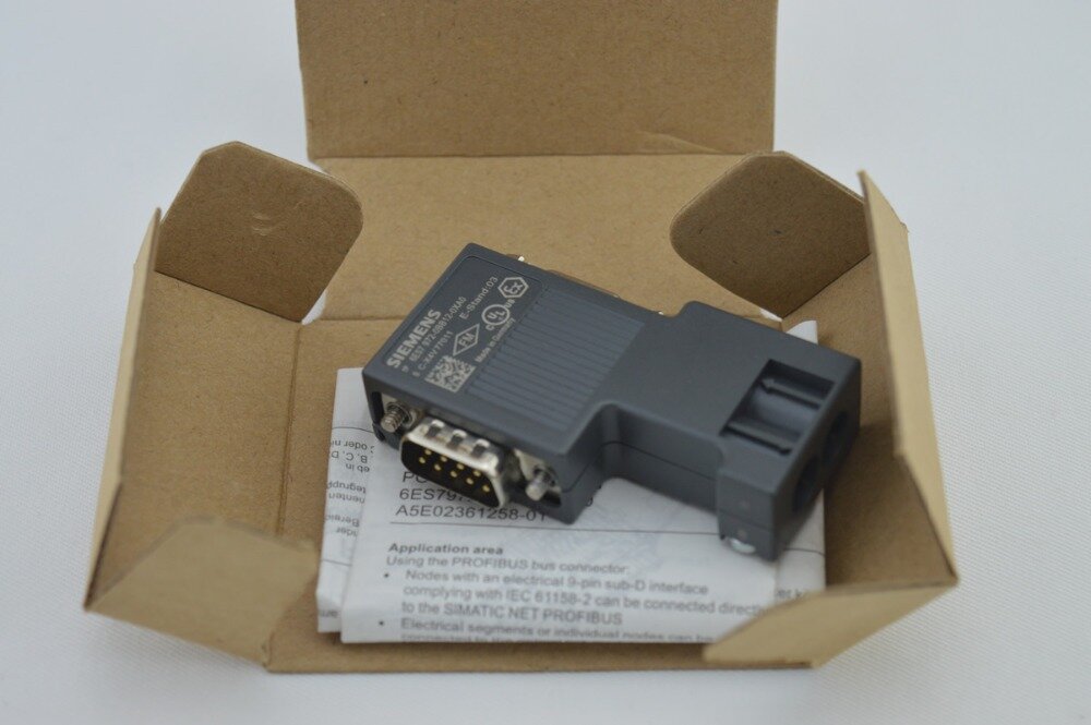 Новый 6ES7 972-0BB12-0XA0,6ES7972-0BB12-0XA0,6ES79720BB120XA0 PROFIBUS Connector Busanschluss-Stecker Новый and OEM Замена