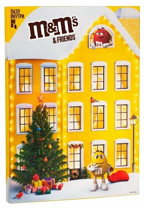 M&M's Набор шоколадный Адвент-календарь, 250 г