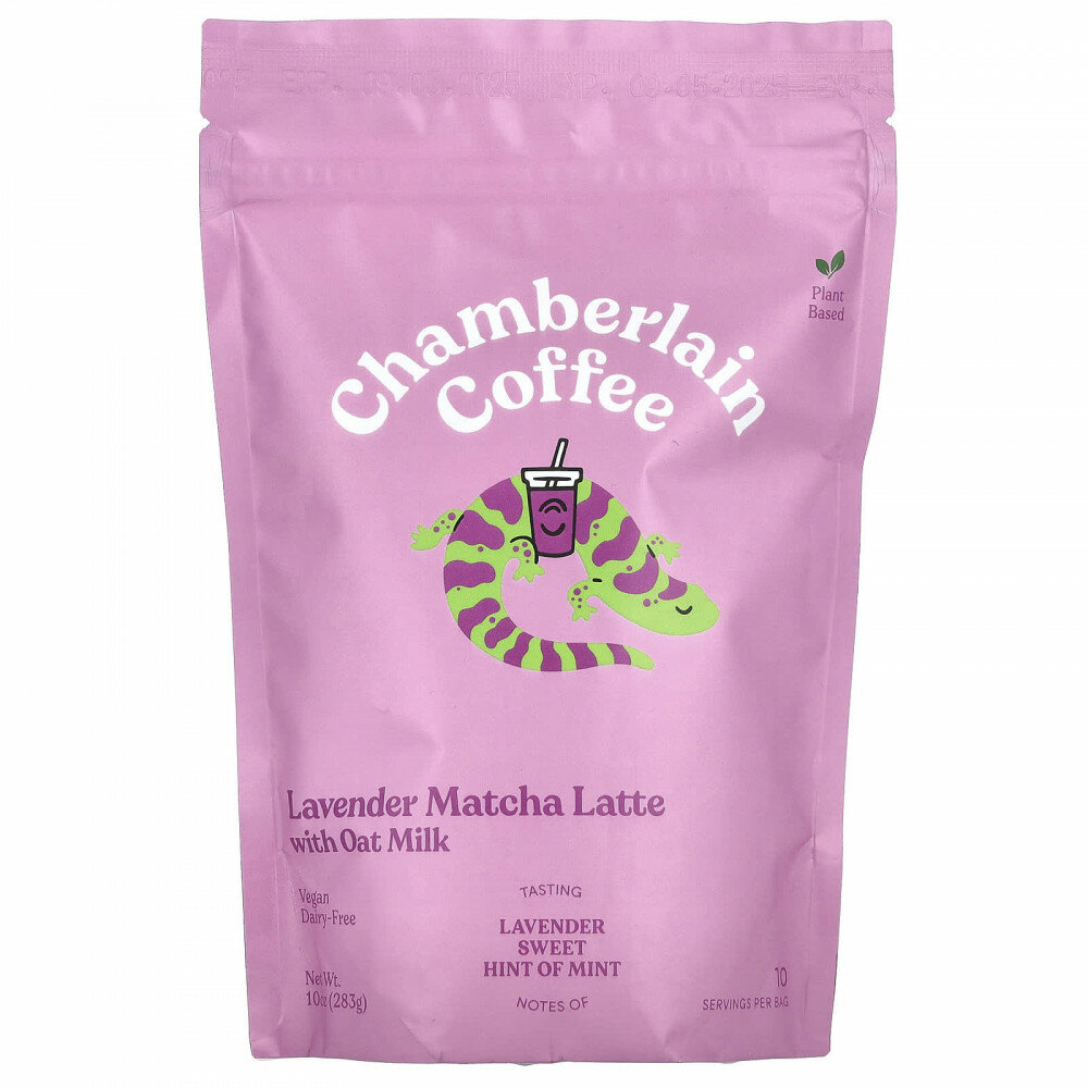 Chamberlain Coffee, Латте с лавандой и овсяным молоком, 283 г (10 унций)