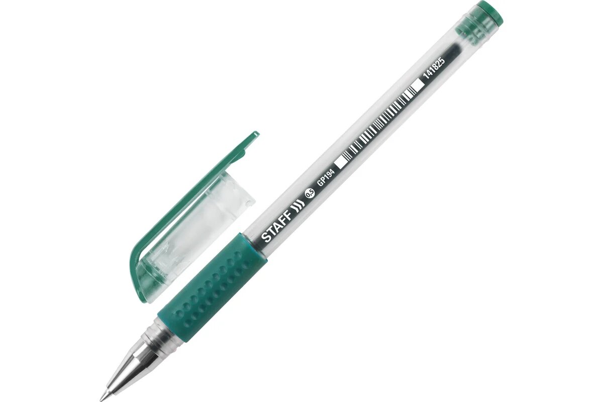 Staff Everyday Gp-194 гелевая ручка с грипом, зеленый корпус, 0,5/0,35 мм, 1 шт