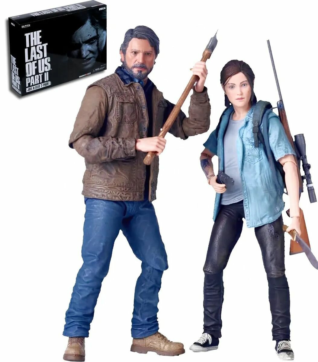 Набор фигурок Одни из нас Джоэл и Элли / Последние из нас / The Last of Us Ultimate Joel and Ellie (18см, тех. упак)