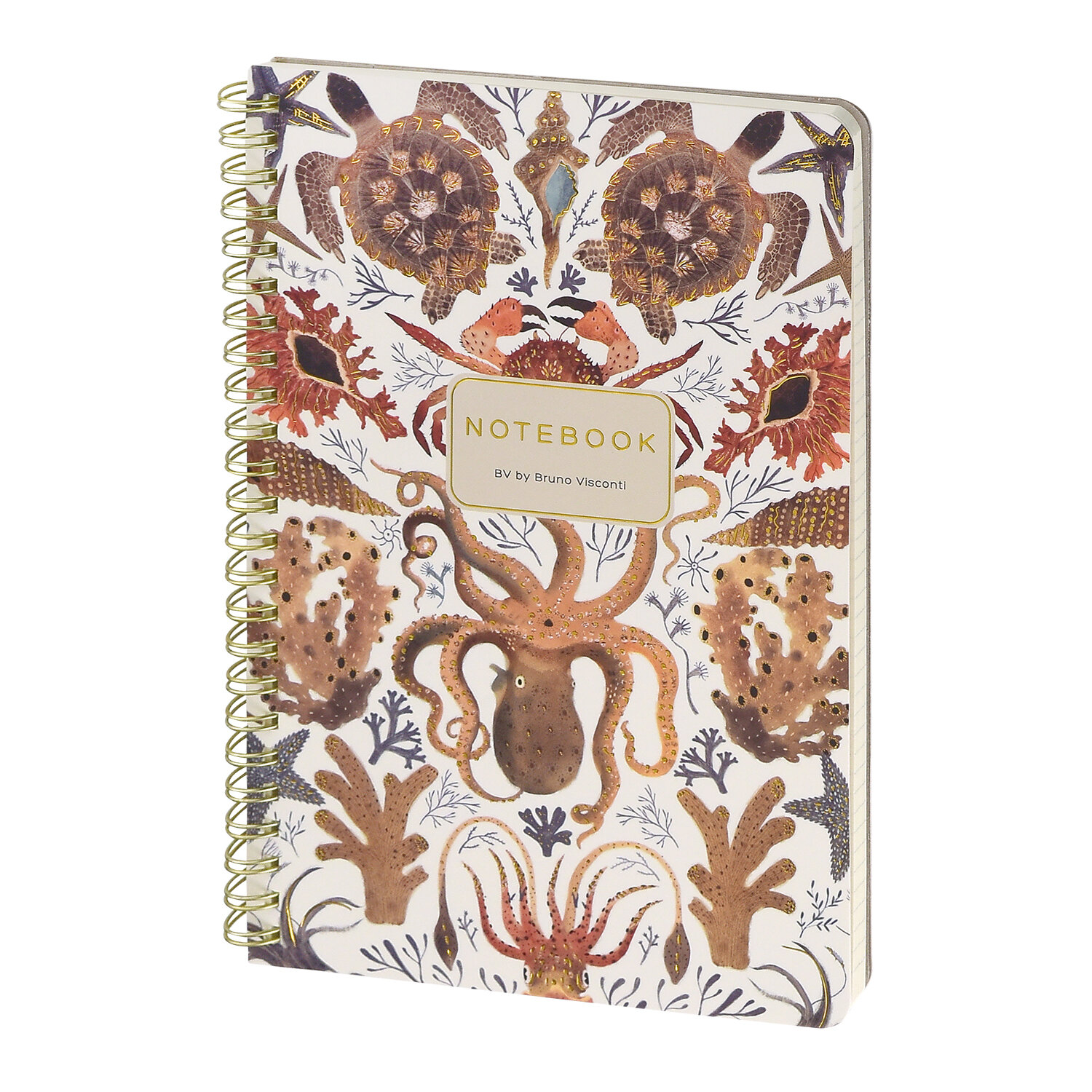 Bruno Visconti Тетрадь А5 в клетку на пружине "DEEP SEA"/ тетрадь общая 60л. на спирали арт.7-60-201/29