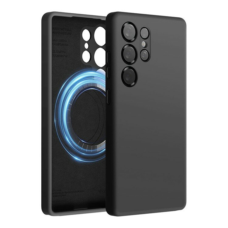 Чехол Elago Soft silicone Magnetic, для Samsung S25 Ultra, силикон, черный