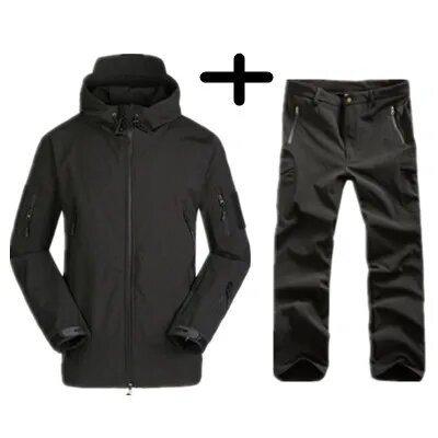 Тактическое снаряжение TAD камуфляжная куртка мужская Черный, XL, черный