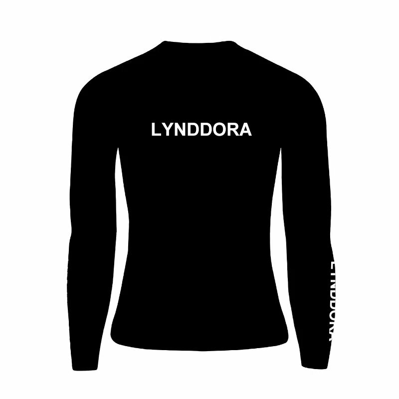 Черный мужской рашгард с длинным рукавом LYNDDORA, размер M