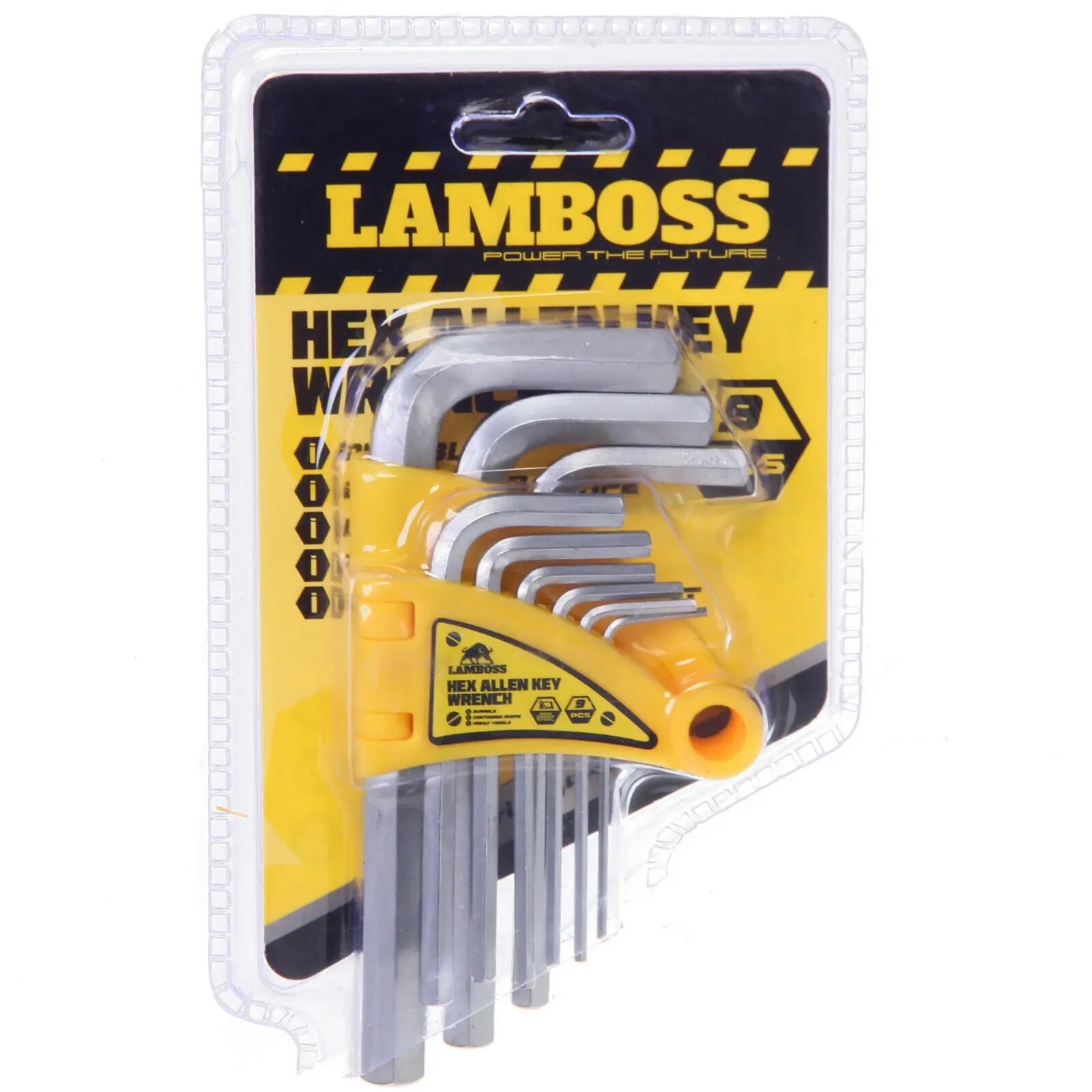 Набор ключей шестигранных Lamboss 9шт 1,5-10мм, прочные и удобные