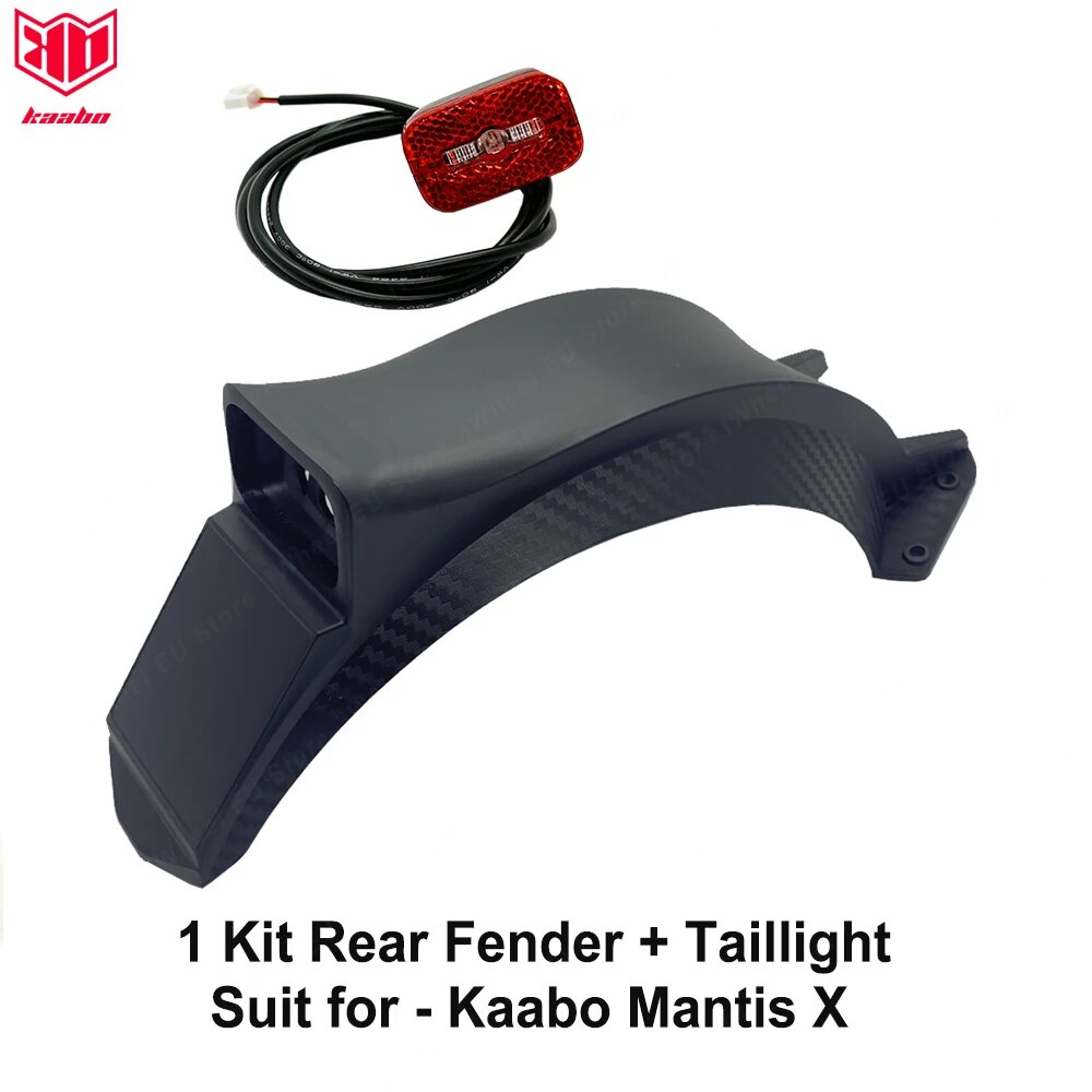 Оригинальное заднее крыло и фонарь для Kaabo Mantis X Черный, 1 Kit