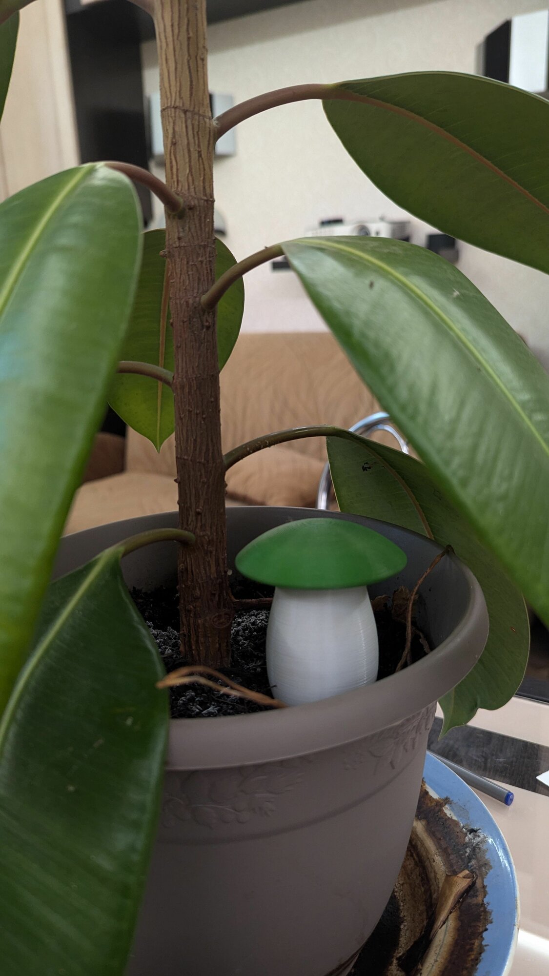 Zigbee датчик влажности почвы для Zigbee2MQTT "Гриб". Зеленый