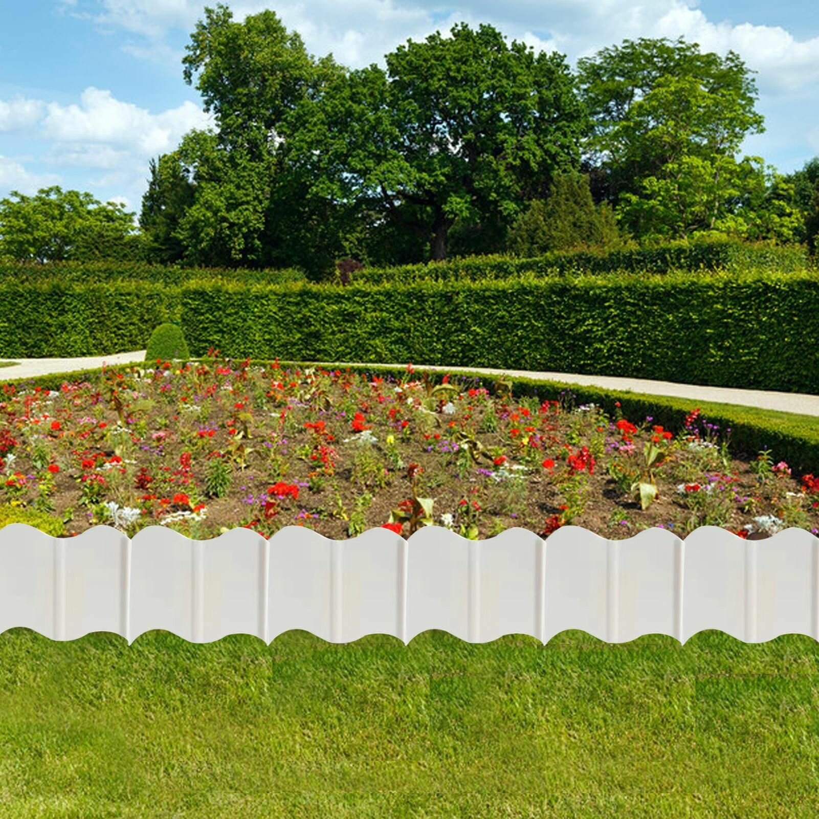 Границы края цветов, границы сада края , Бордюр садовый