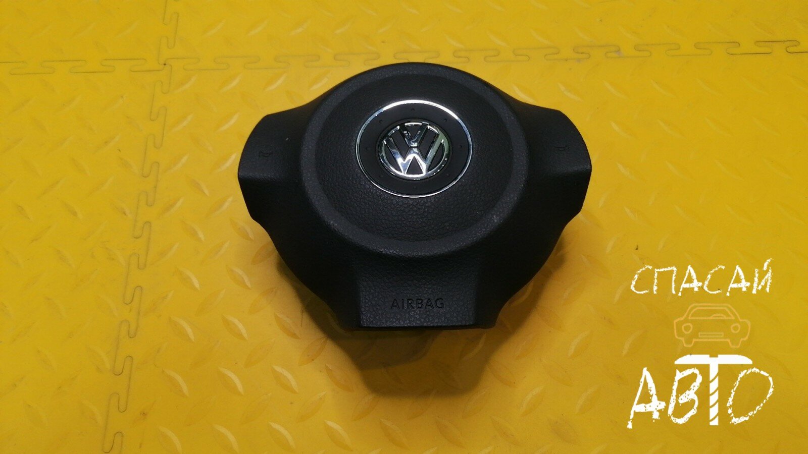 Подушка безопасности в руль VAG, для Volkswagen Golf VI, черная
