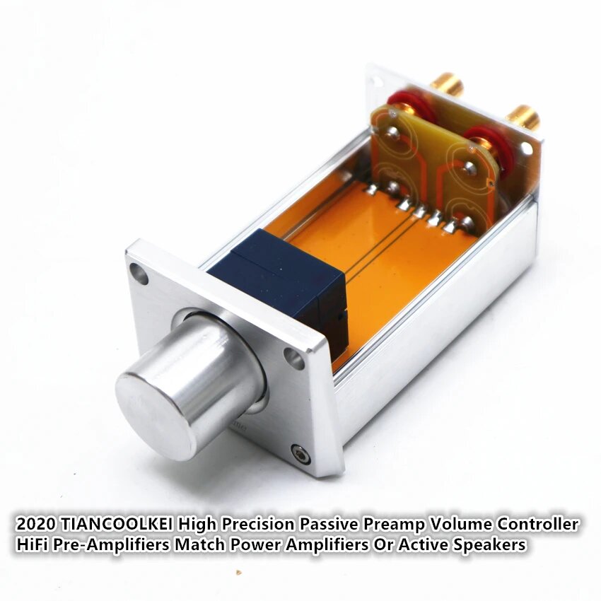 TIANCOOLKEI Пассивный предусилитель регулятор громкости ALPS 27 type Silver