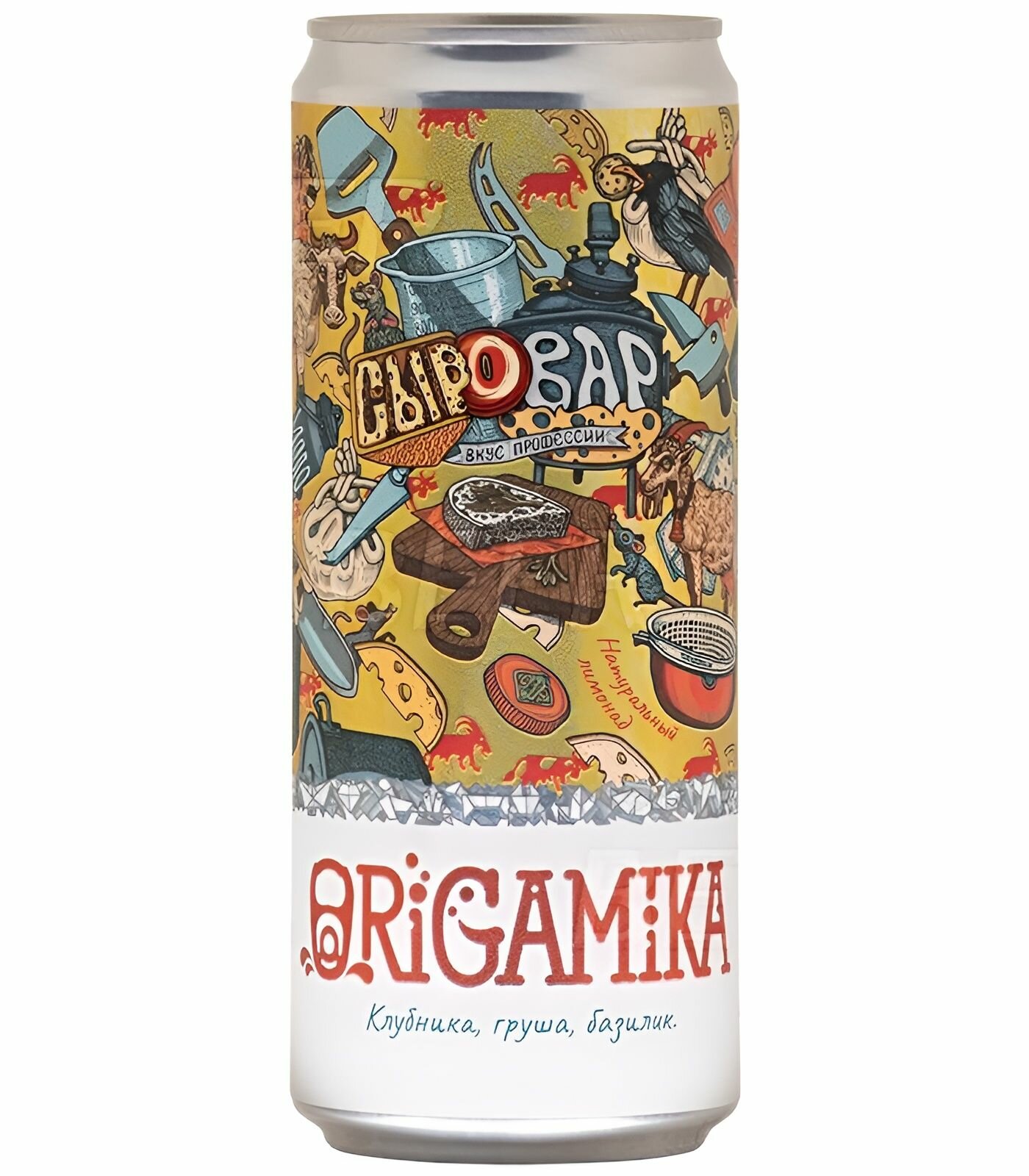 Напиток безалкогольный среднегазированный "оригамика. Вкус профессии" "сыровар" 0,33 л х 4 шт.