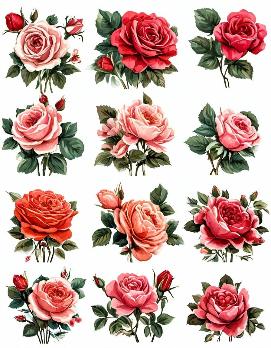 Водорастворимая картинка для мыла А4 "Розы"