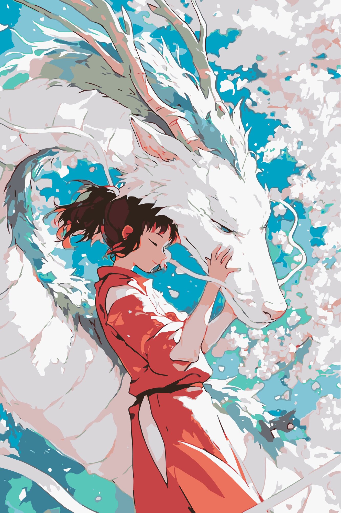 Картина по номерам T750 "Аниме-Унесенные призраками" 60x90