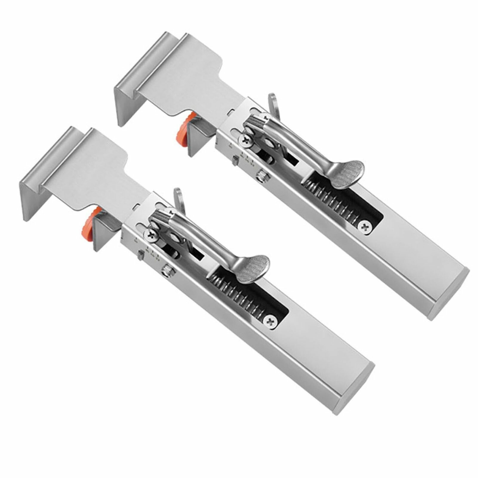 Регулируемый зажим для ящика из нержавеющей стали со стабильным креплением, 2 шт, для установки мебели и столов