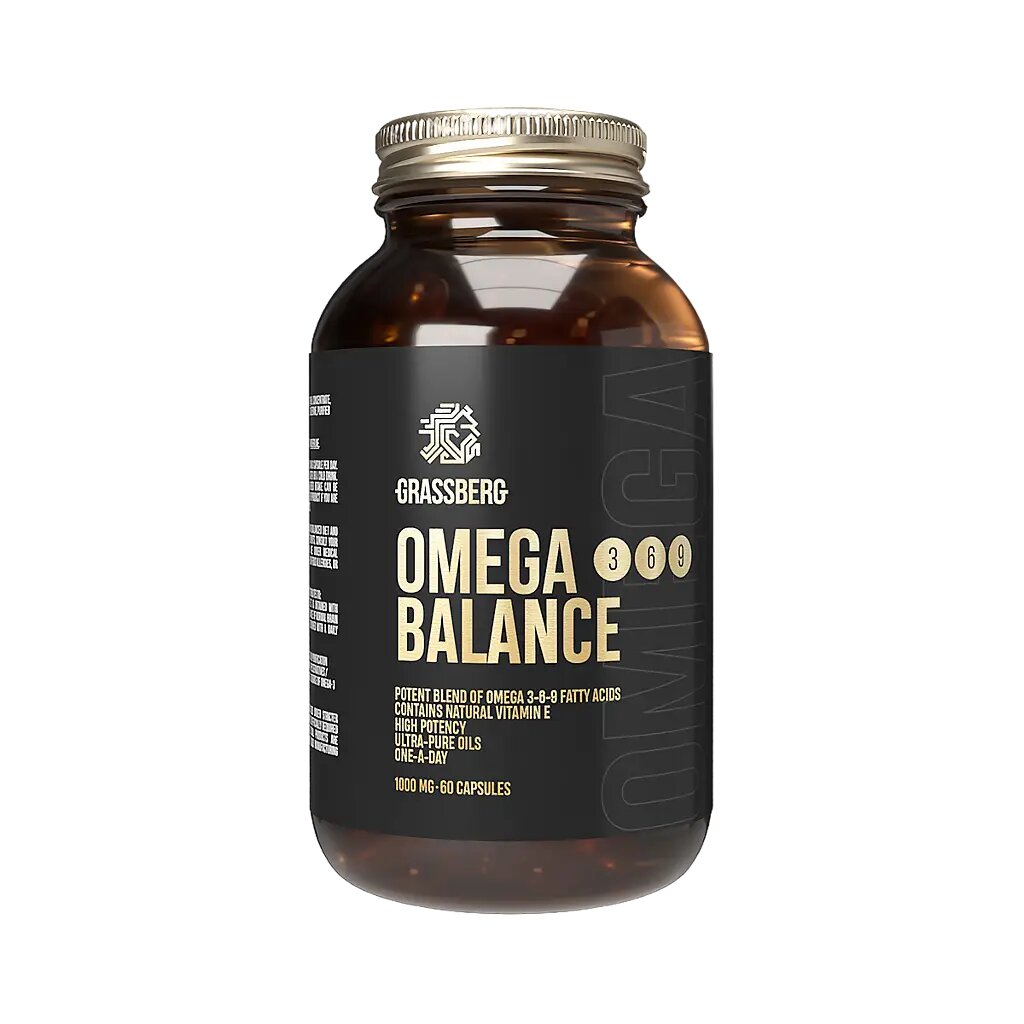 Grassberg Omega 3-6-9 Balance Омега 3-6-9 Баланс массой 1388 мг 60 шт