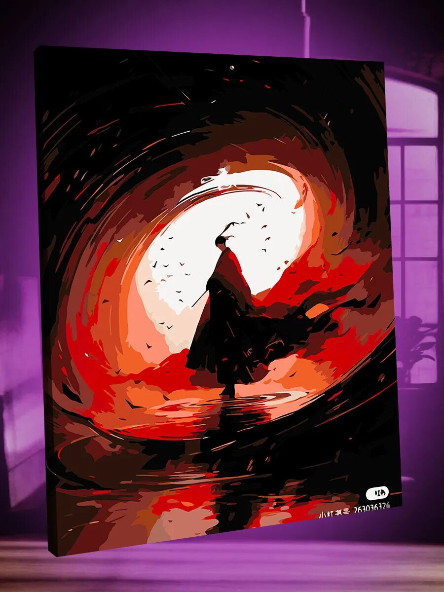 Картина по номерам Самураи