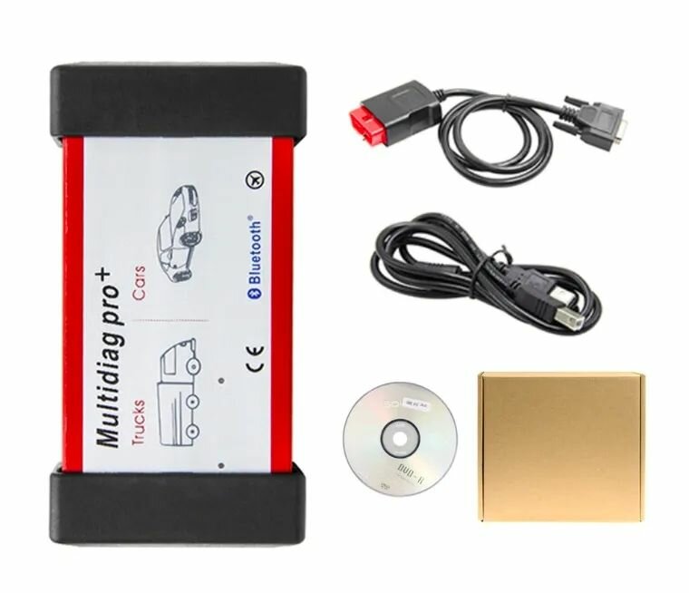 Автосканер Multidiag Pro Bluetooth / Топ-качество Мультимарочный автомобильный сканер / Delphi DS150E Pro 2 платы + Bluetooth