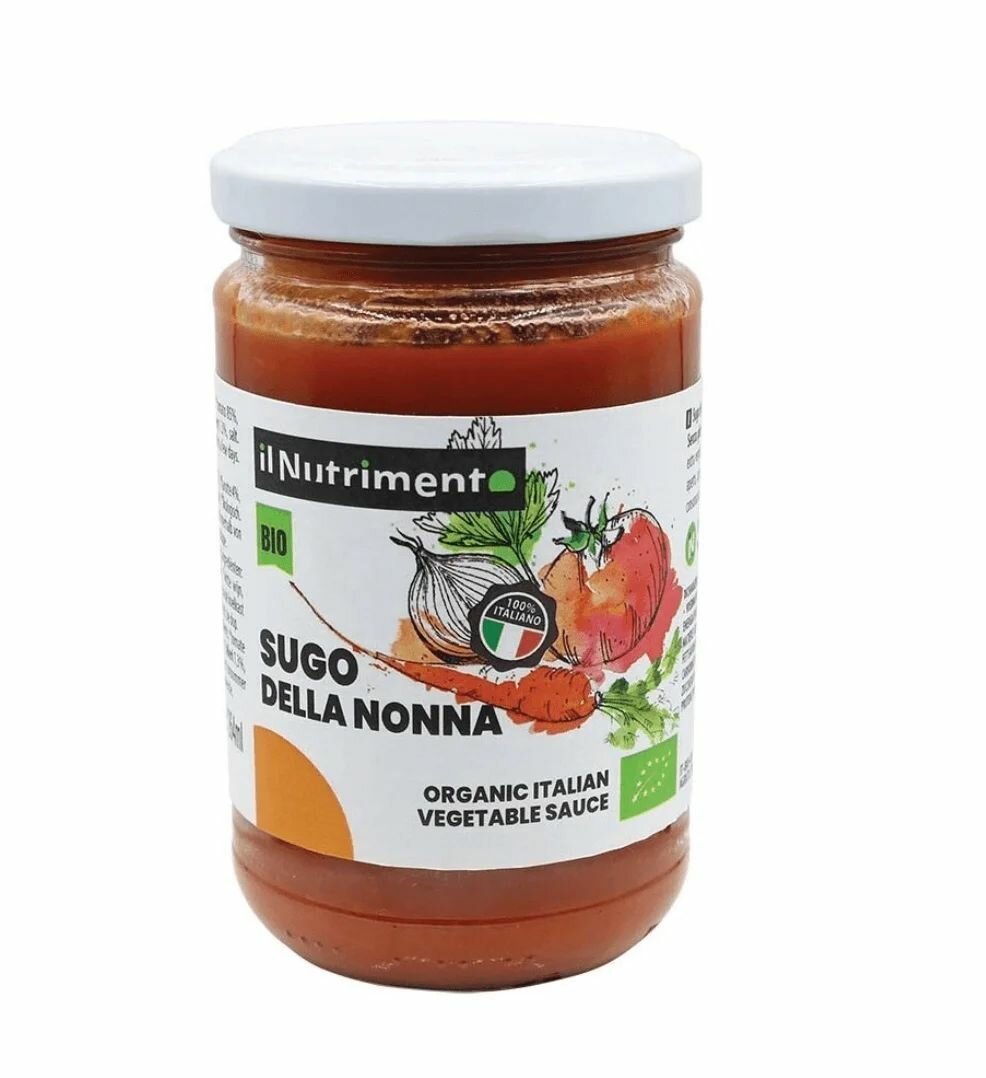 Овощной соус DELLA NONNA, Organic, Gluten Free 280 гр.
