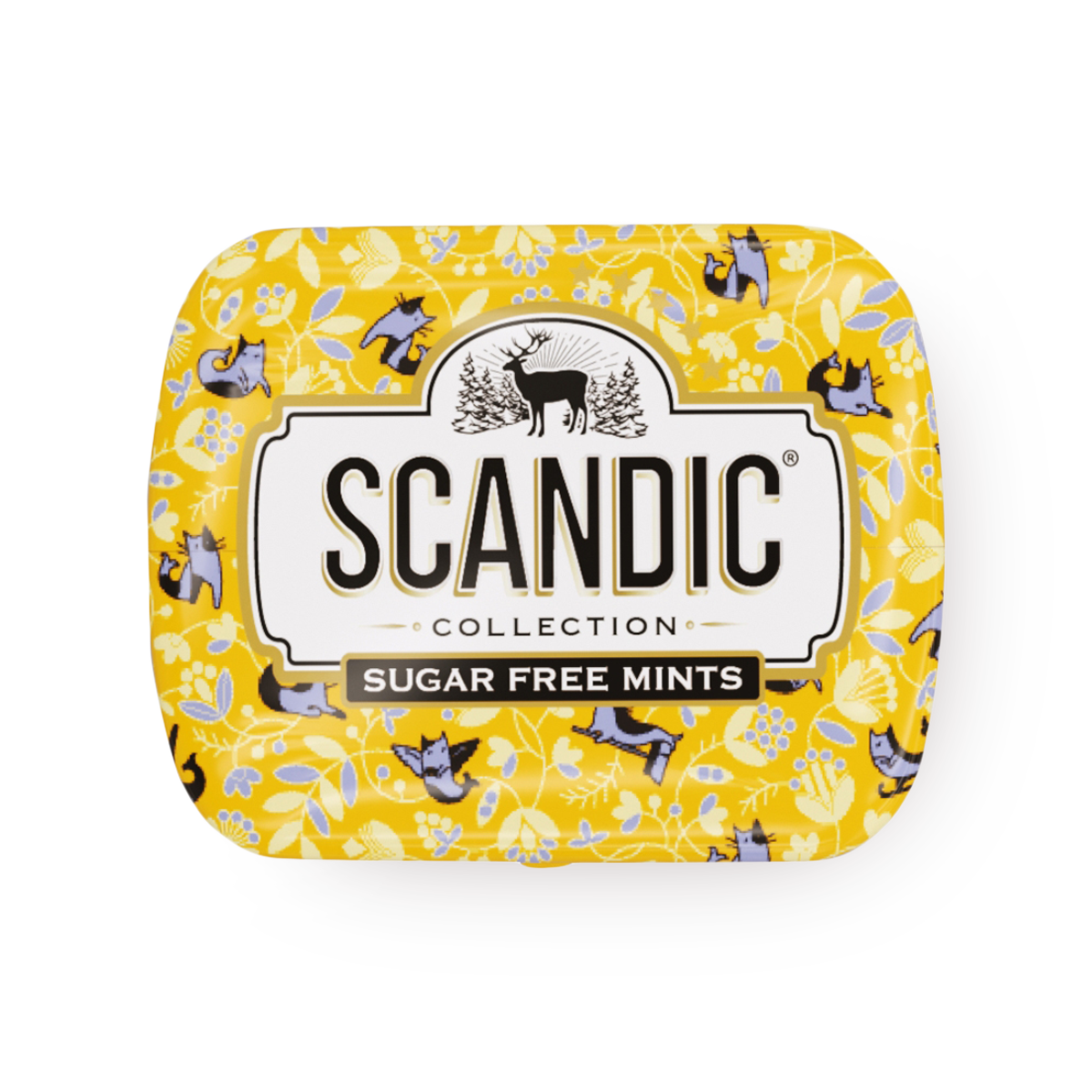 Драже SCANDIC "Клубничный микс", без сахара, в жестяной коробке, 14 г