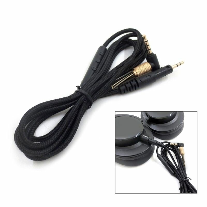 ATH M50X M40X M70X кабель для наушников с плетеным проводом вызова
