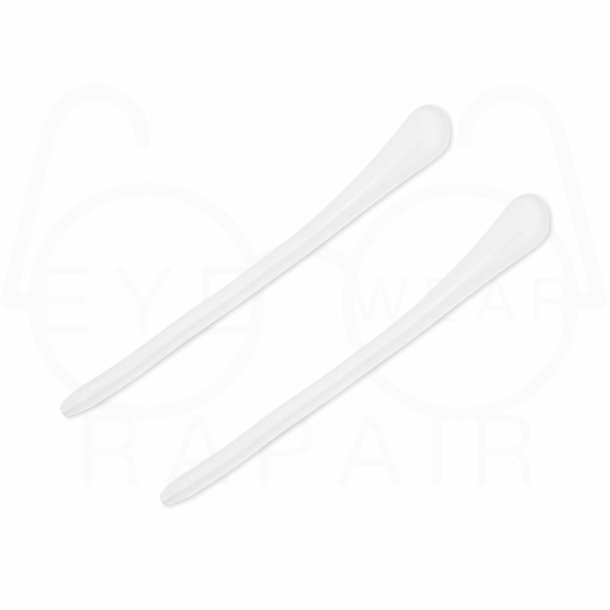 Наконечники силиконовые белые для заушников, 64 мм (4 шт)