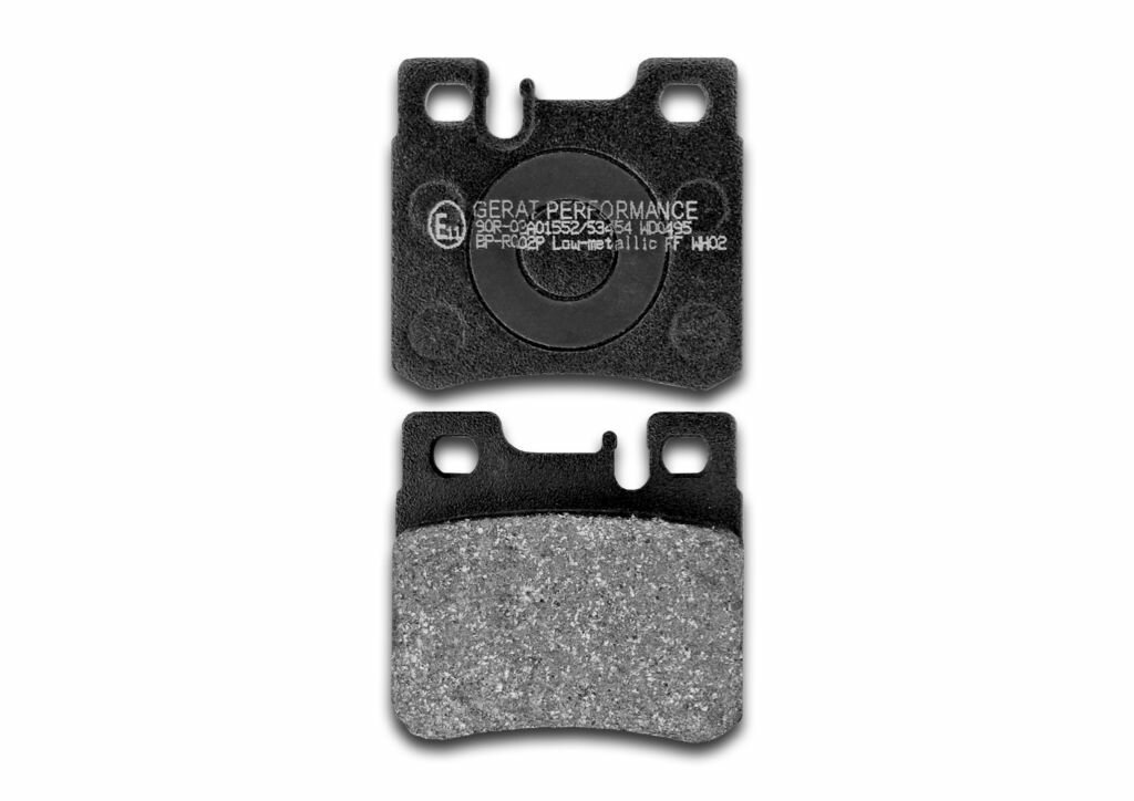 Тормозные колодки Gerat BP-R002P (задние) Low-metallic