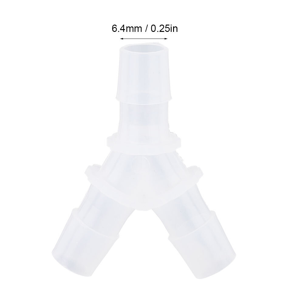 10 шт. мягкие шланговые фитинги Y-образный разъем для аквариума, воздушный насос, 3-сторонний разъем (6,4 мм)