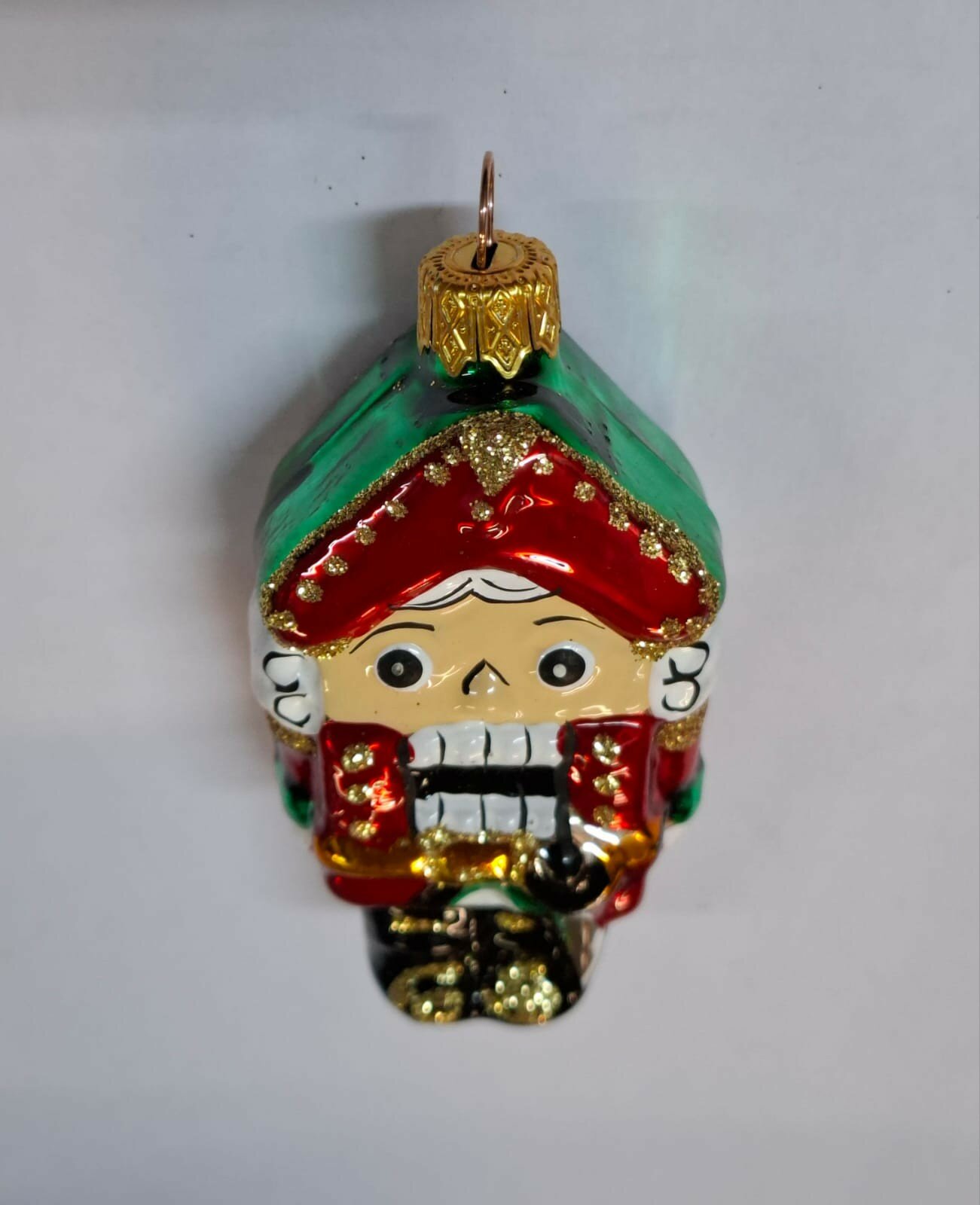 Игрушка на елку Щелкунчик сказочный, зеленый 9см