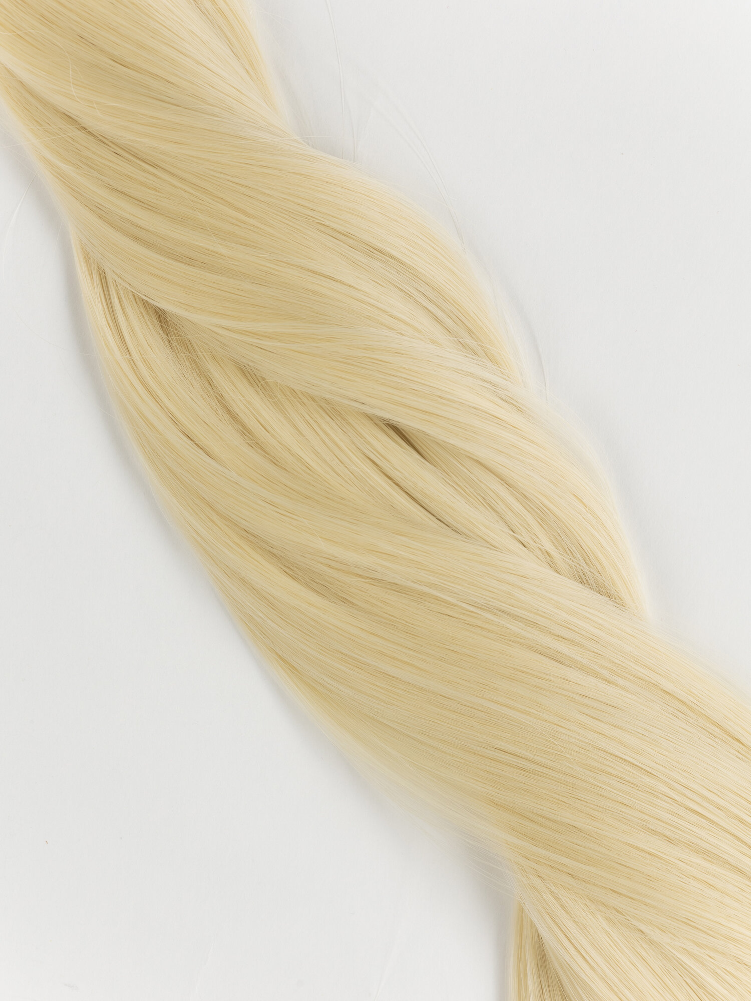 Хвост накладной для волос женский, шиньон на ленте длинный 50 см, цвет Блонд