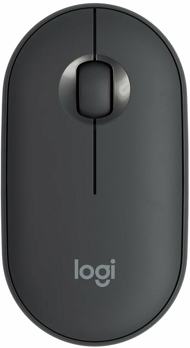 Беспроводная компактная мышь Logitech Pebble M350, графитовый (graphite)
